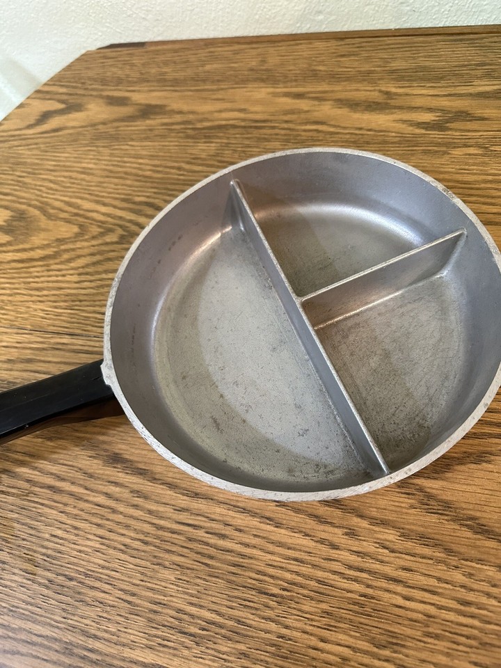 Vintage Hammered Club Aluminum Heavy Duty Divided Skillet/Pan 8 ...