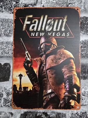 Fallout New Vegas Video Game Metal Tin Sign Approximately 12"x8" | eBay