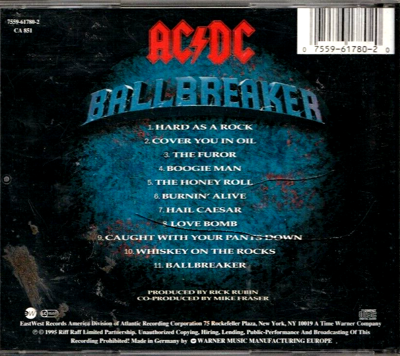 AC/DC - Ballbreaker (CD, 1995) [Germany] | eBay