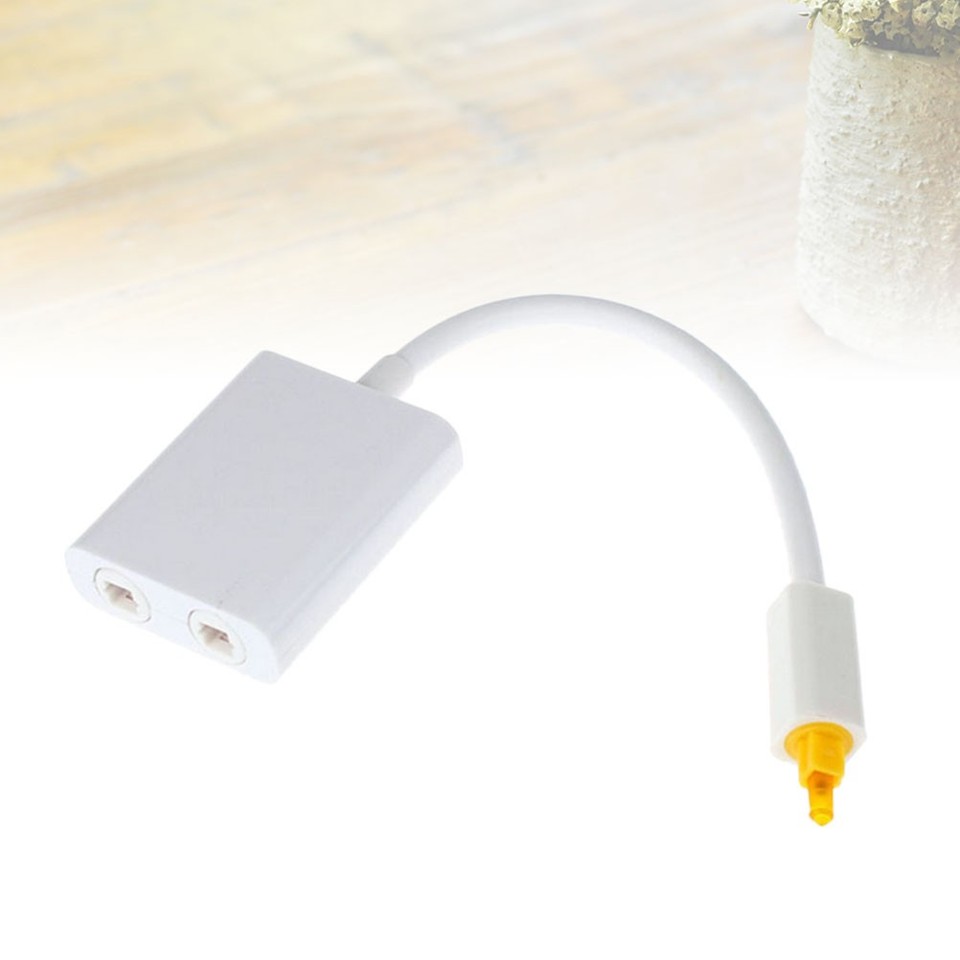 1x2 Digital Optical Audio Splitter One Input to Two Outputs Audio ...
