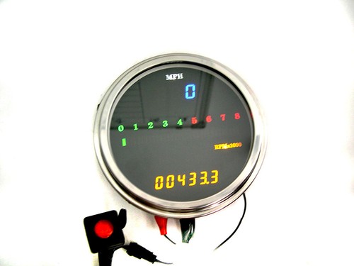 LED Digital Speedometer and Tachometer Assembly fits Harley Davidson | eBay