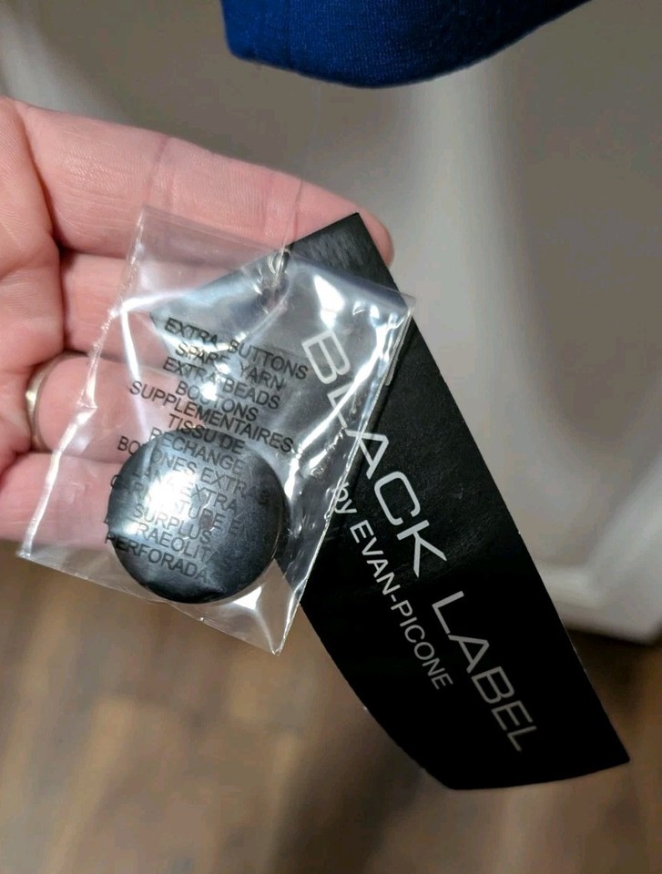 NWT Black Label Evan-Picone Women's Royal Blue Blazer Jacket One Button ...