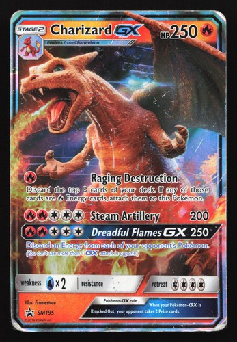 Charizard Gx Sm195 Sun Moon Black Star Promo Pokemon Card Ebay