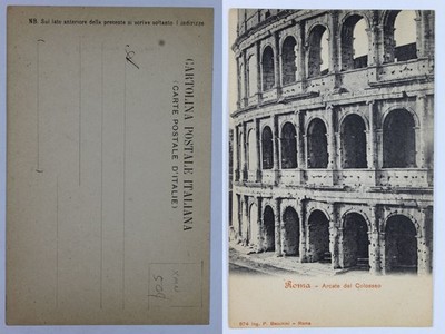 Vintage Italian Postcard Colosseum Rome Italy 1907 | eBay