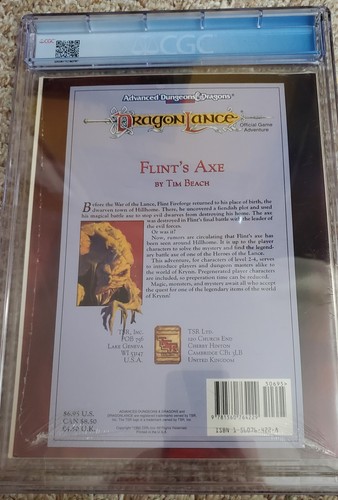 MODULE DLQ2 - FLINT'S AXE DUNGEONS DRAGONS Ad&d DRAGONLANCE TSR CGC ...