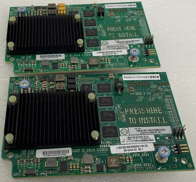 Lot of 2x CISCO UCSB-VIC-M83-8P 2-PORT 40GB FCOE Mezzanine Adapter Card ...