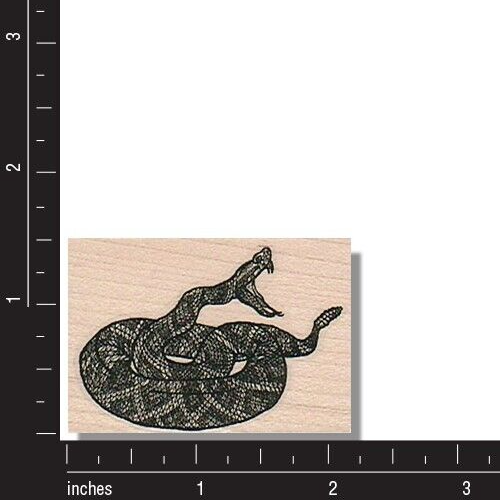 Mounted Rubber Stamp, RATTLESNAKE, Snake, Animal, Reptile, Southwest ...