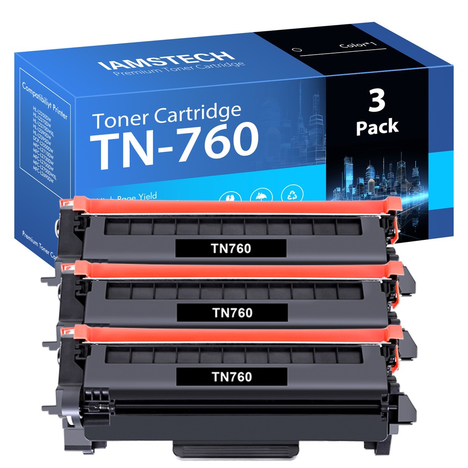 TN760 TN730 Toner Black Compatible for Brother HL-L2390DW HL-L2395DW ...