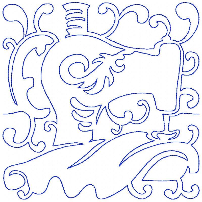 Continuous Line Sewing Blocks 12 Machine Embroidery Designs Quilt 8 ...