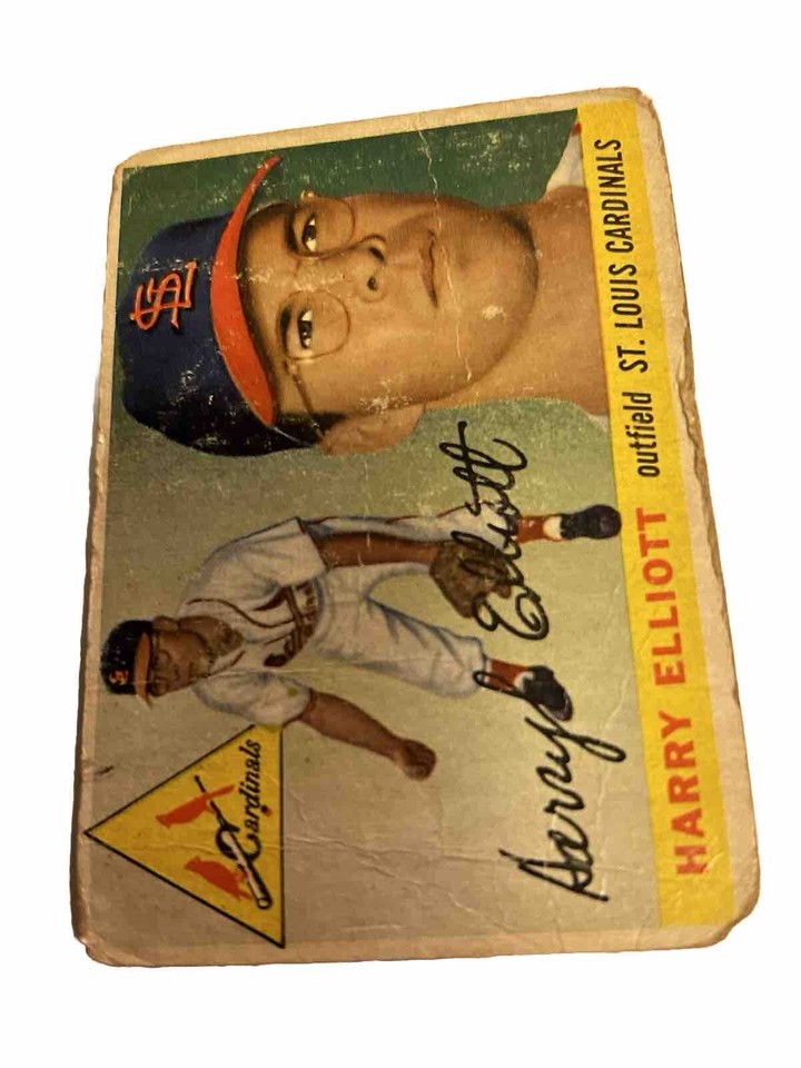 1955 / HARRY ELLIOTT #137 ~ TOPPS BASEBALL CARD - CONDITION / FAIR | eBay