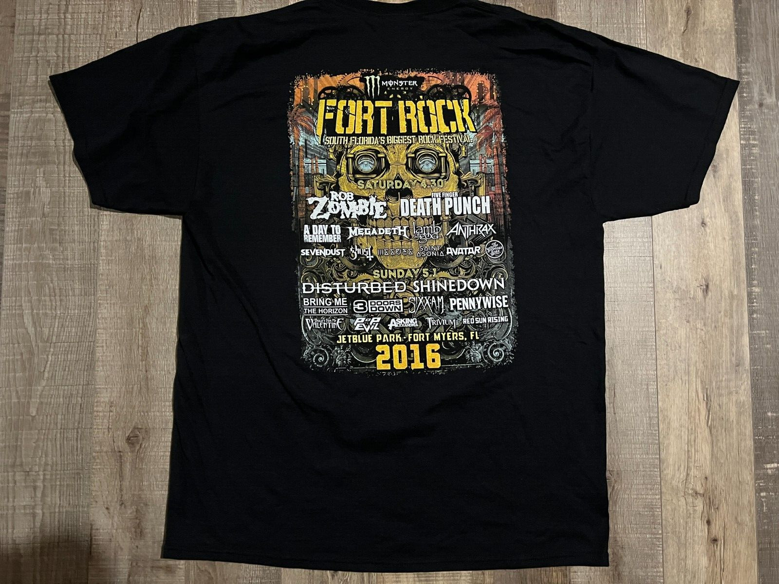 Rob Zombie Disturbed Shinedown 5 Finger PunchFort Roc… - Gem