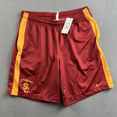 Nike USC Shorts Mens Large Red Mesh University Of Southern California ...