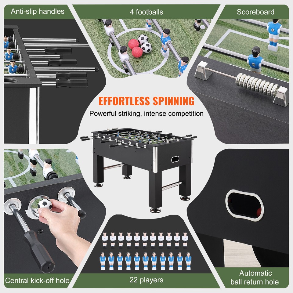 Uimoso 55 inch Foosball Soccer Game Table Standard Size Foosball Table ...