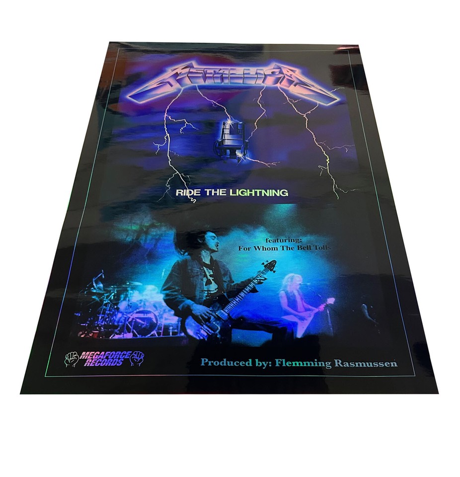 color changing holographic Beautiful AF Metallica 16" x 24" Ride the ...
