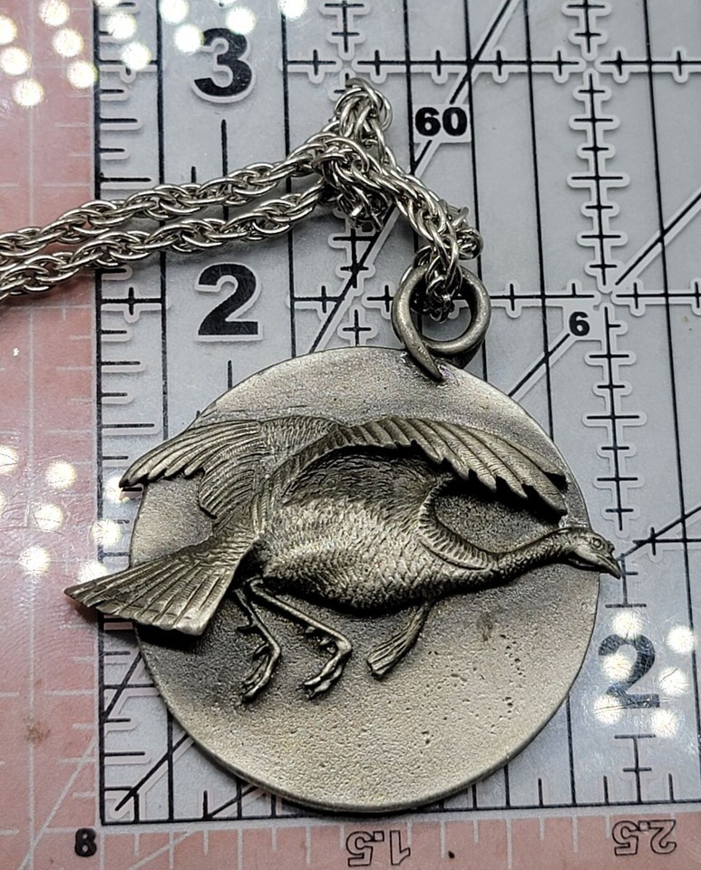 Sid Bell Hand Carved Goose Pendant Necklace Alaskan Silver Smith ...