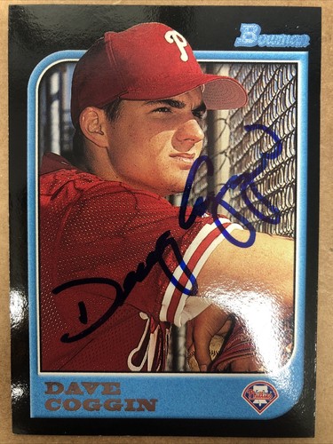 1997 Bowman DAVE COGGIN Signed Card autograph AUTO PHILLIES | eBay