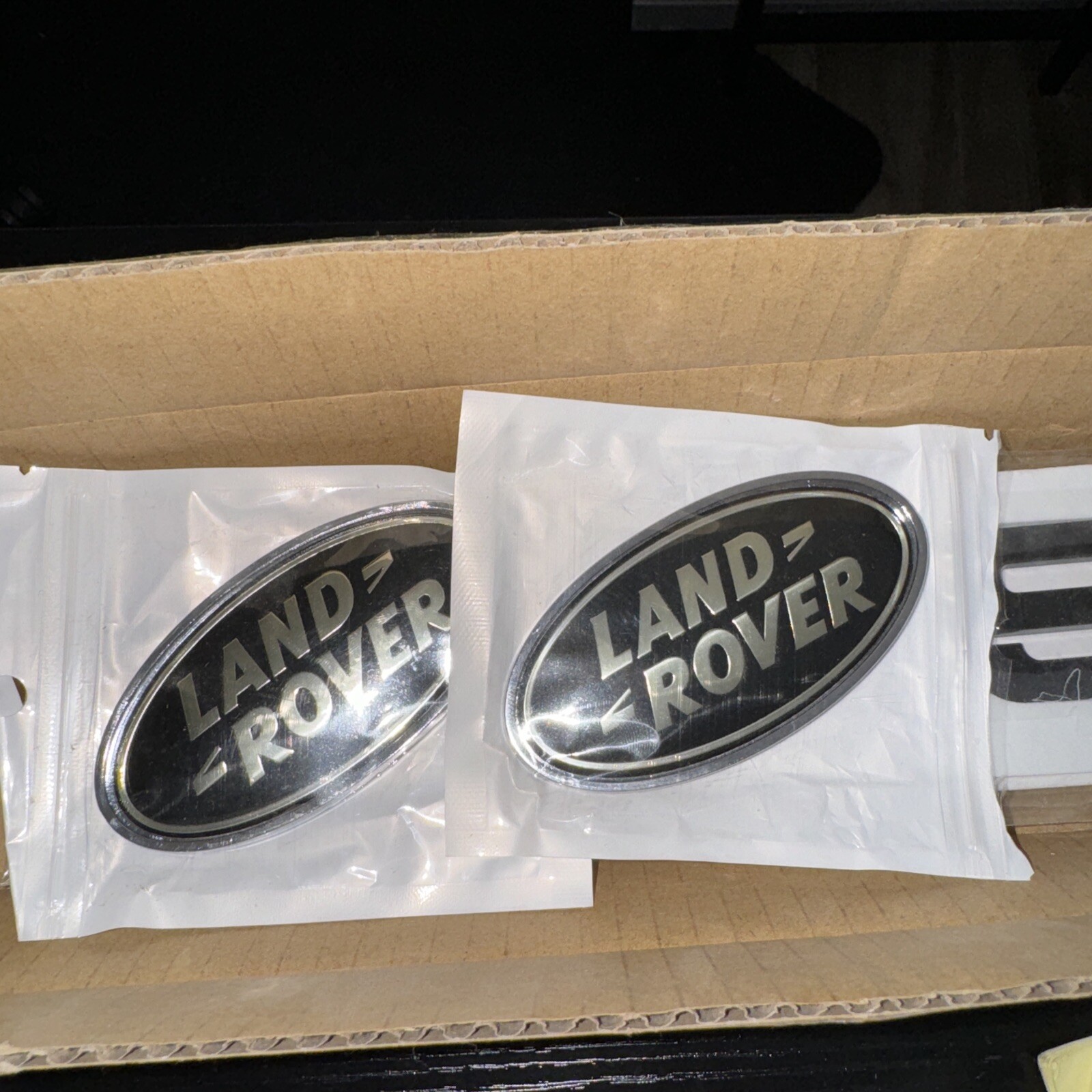(4PCS) LAND ROVER DISCOVER Emblem Logo Front Rear Hood Oval Badge ...