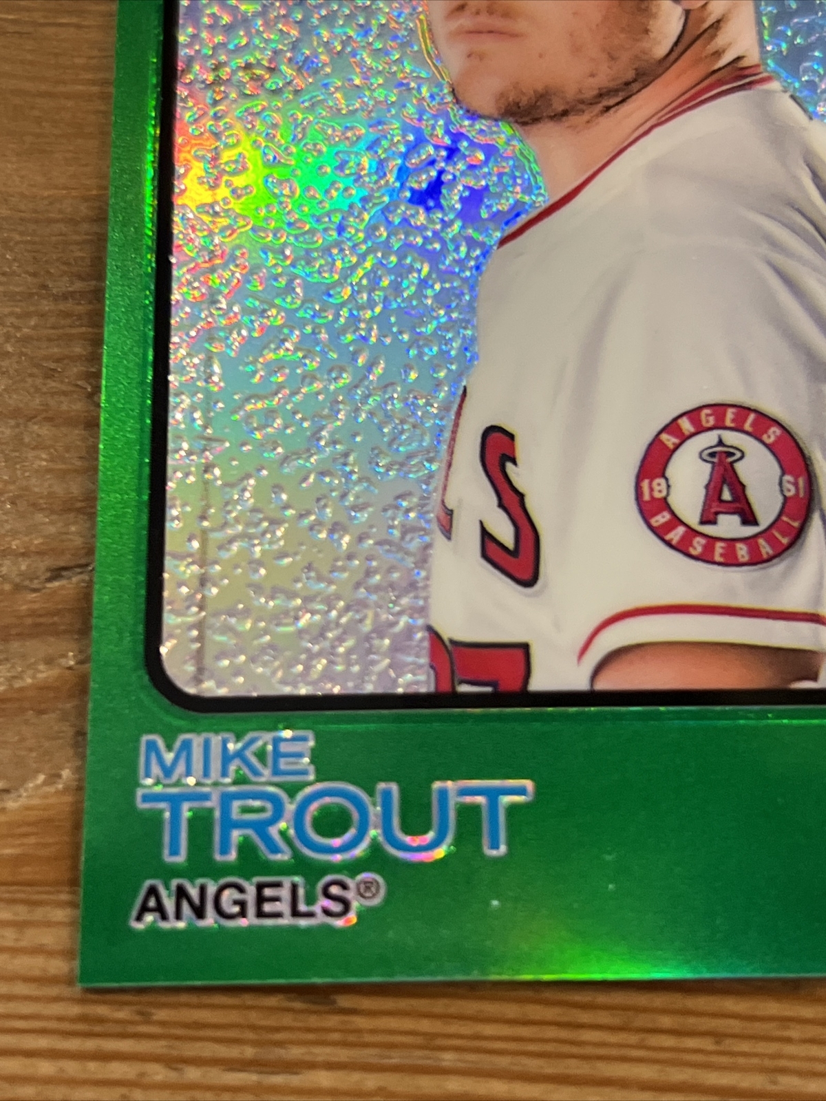 2022 Topps Heritage MIKE TROUT Green Refractor Chrome #113/273 Angels ...