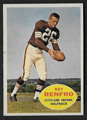 1960 TOPPS FOOTBALL CARD #26 RAY RENFRO BROWNS NRMT | eBay