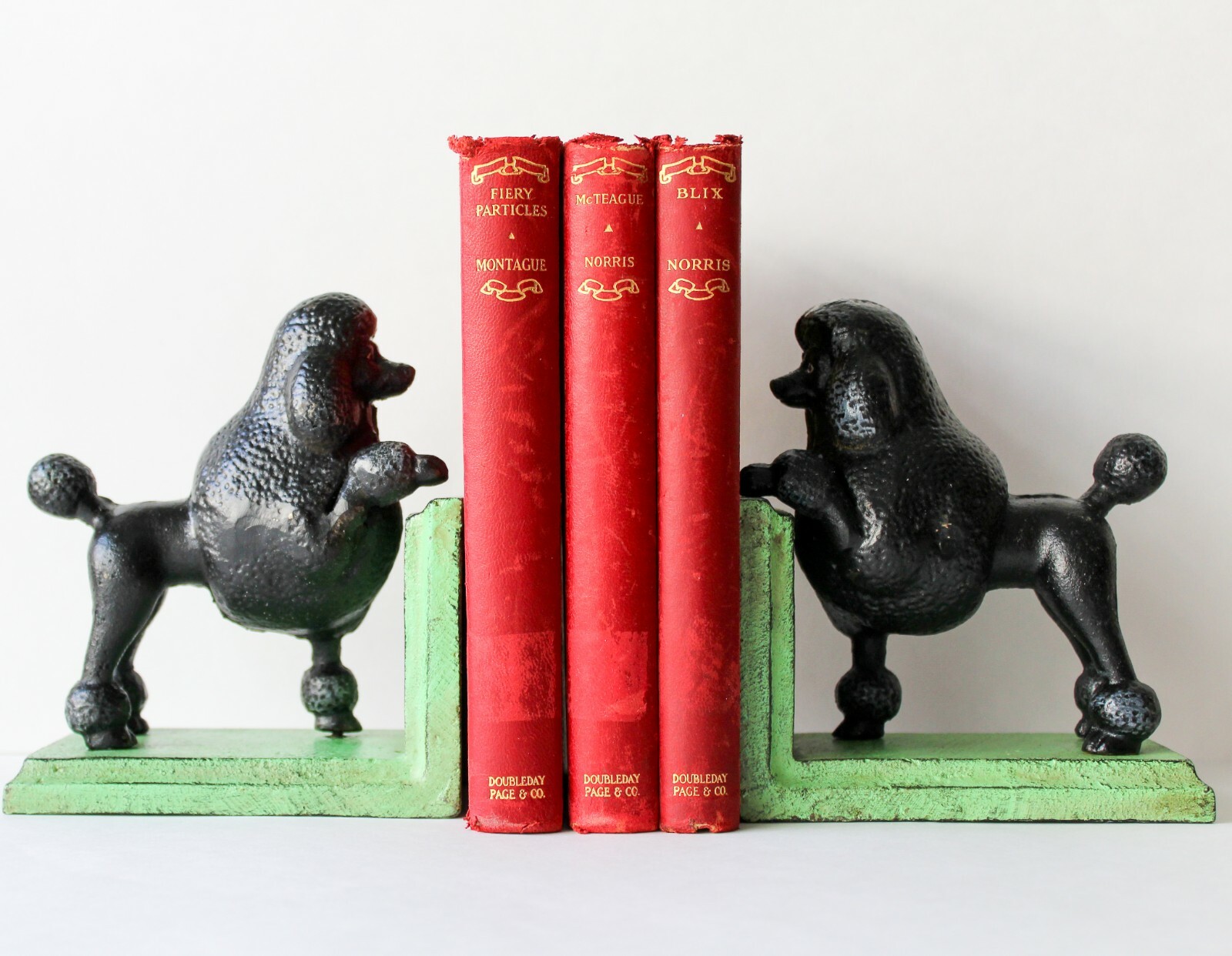 Vintage Poodle Bookends Cast Iron | eBay