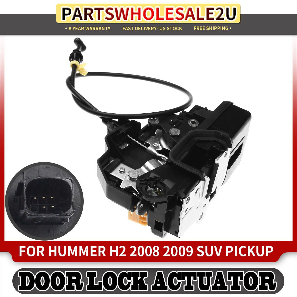 Front RH Passenger Door Latch Lock Actuators for Hummer H2 2008 2009 ...