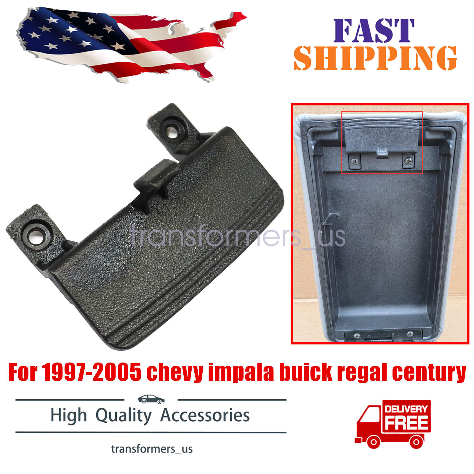 Front Console Armrest Latch Lock For Buick Century Regal Chevy Impala ...