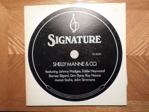 PROMO FLYING DUTCHMAN/SIGNATURE LP RECORD FD 10150/SHELLY MANNE & CO ...