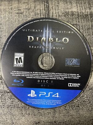 Diablo III: Ultimate Evil Edition (Playstation 4, 2014) Disc Only ...
