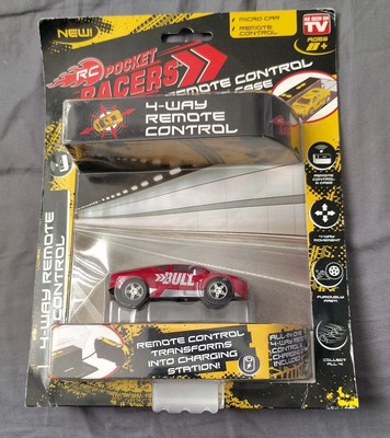 NEW RC Pocket Racers RED Bullet All-in-One 4-Way Remote Control ...