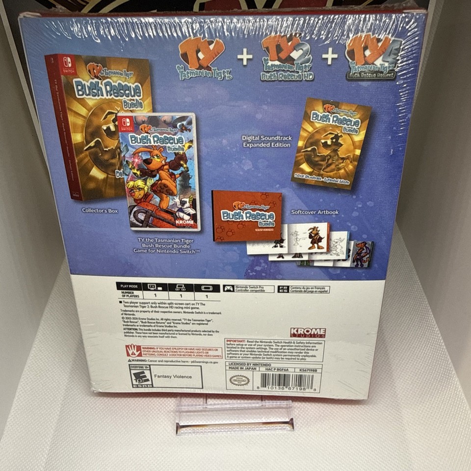 Ty The Tasmanian Tiger Hd Bush Rescue Bundle Deluxe Edition (Nintendo ...
