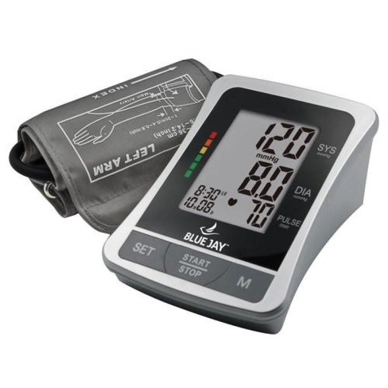 Blue Jay Perfect Measure Auto Arm Blood Pressure Monitor Digital FDA ...
