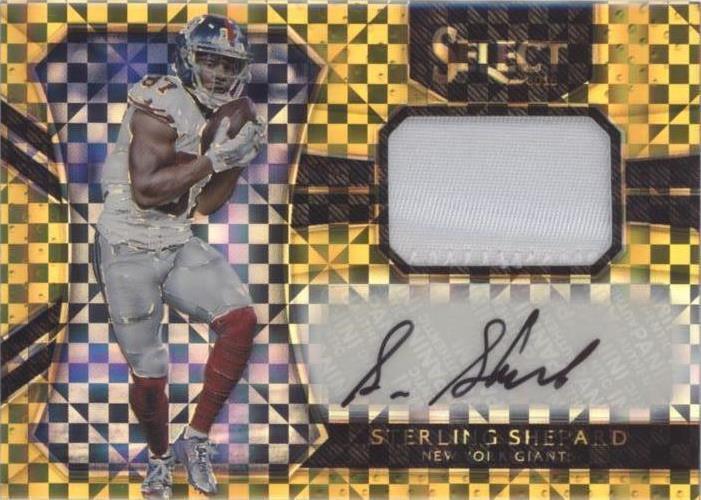 2016 Panini Select - Rookie Autographed Materials Sterling Shepard #RM ...