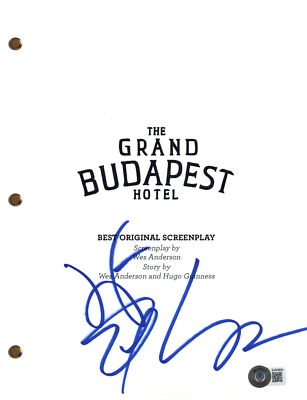 Jeff Goldblum Signed Autograph The Grand Budapest Hotel Movie Script ...