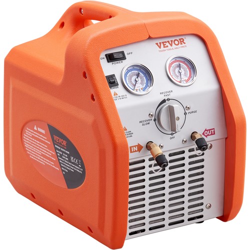 VEVOR 3/4 HP Refrigerant Recovery Machine for Vapor Liquid Refrigerant ...