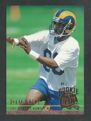 1994 #162 ISAAC BRUCE Los Angeles Rams ROOKIE CARD Hall of Fame - MINT ...