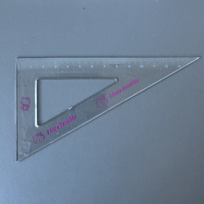 New Vintage Sanrio Hello Kitty Triangle Ruler - Made in Japan | eBay