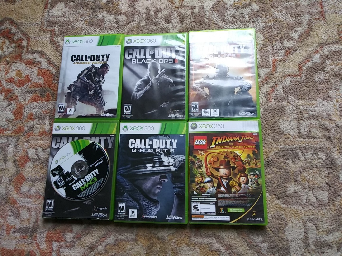 Lot Call of Duty Black Ops 2 II Xbox 360 Video Game Modern Warfare 3 ...