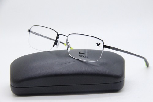 NEW NIKE FLEXON 4306 004 BLACK NEON AUTHENTIC EYEGLASSES W/CASE 54-18 ...