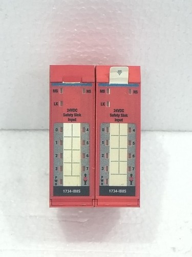 Allen Bradley Safety Input Module w/ Backplane Cat. No. 1734-IB8S Ser ...