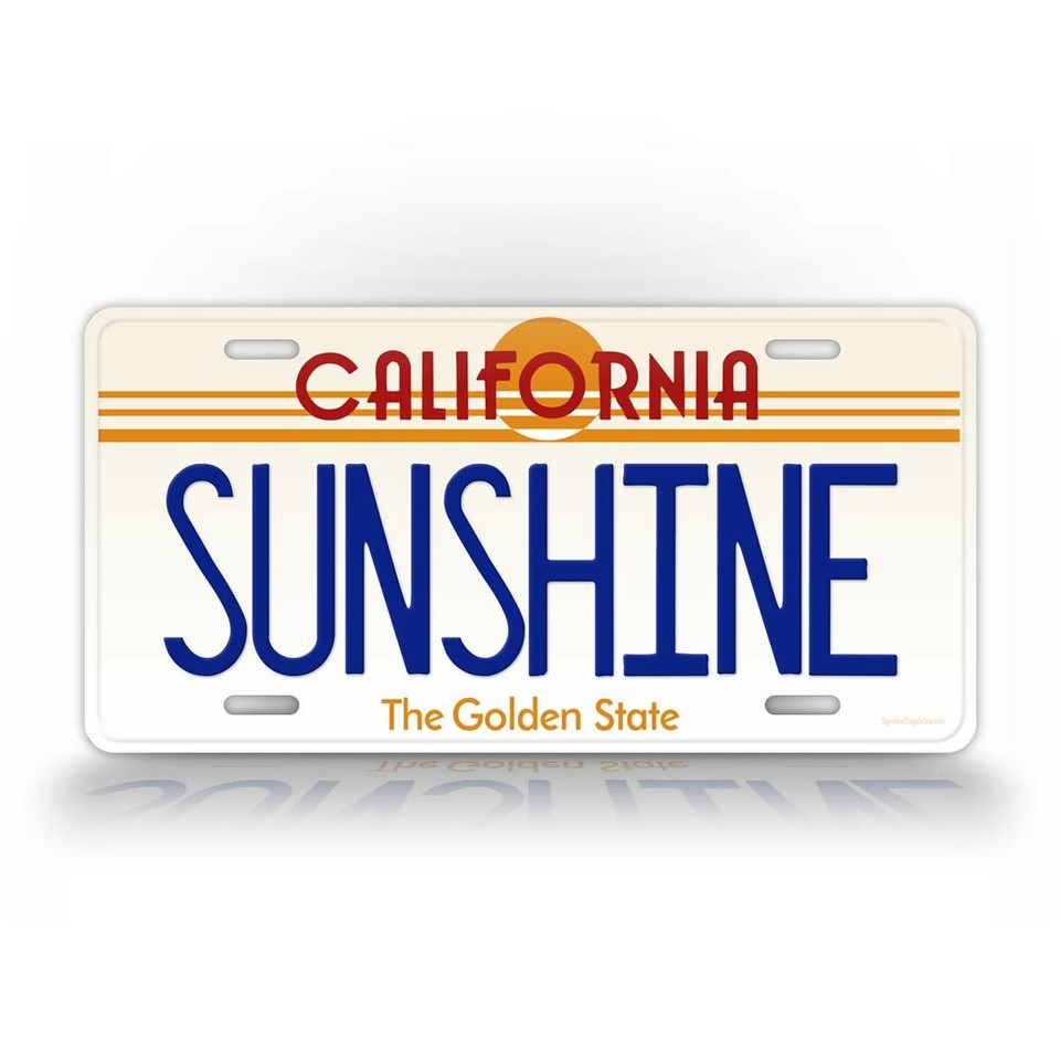 VINTAGE CALIFORNIA Custom License Plate 1980s Retro "Any Text ...