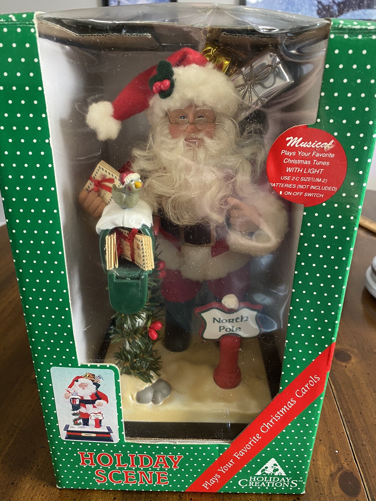 Vintage 1993 Holiday Creations Holiday Scene Santa At The North Pole ...