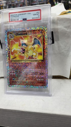 2002 CHARIZARD BOX TOPPER REVERSE HOLO LEGENDARY COLLECTION POKEMON PSA ...