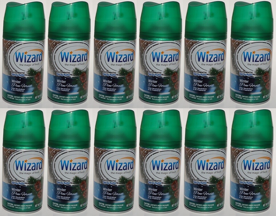 12 Wizard Automatic Spray Refills Winter Pine Forest 5oz SEE NOTE | eBay