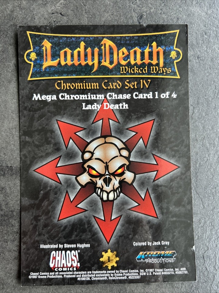Krome Lady Death Chromium IV Mega Chromium Chase #1 1997 | eBay