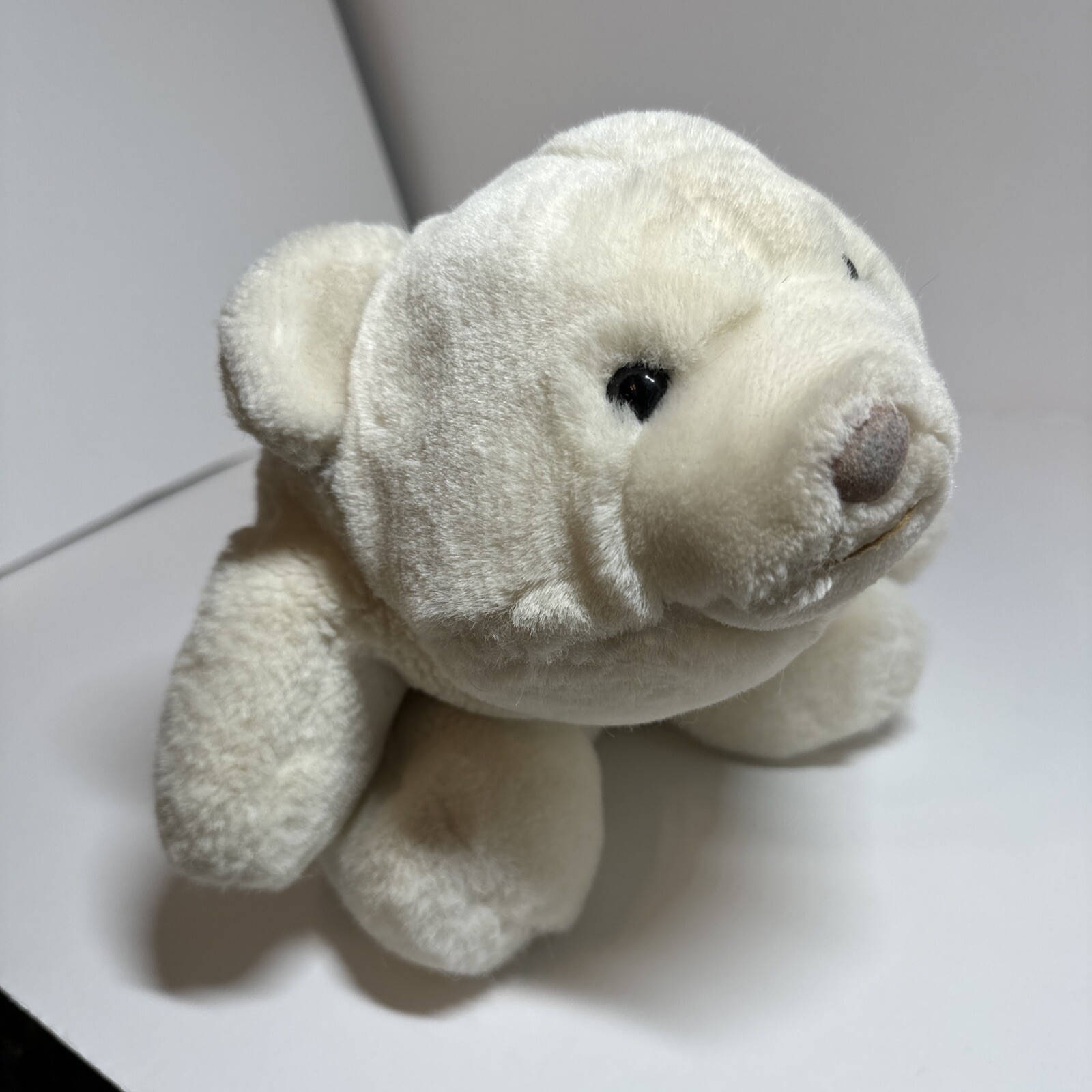Vintage 1980 Gund White Teddy Polar Bear Plush Snuffles 11” Stuffed ...