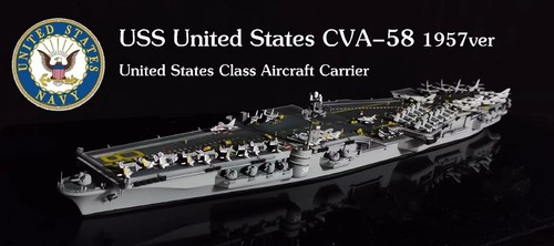 GAGA 1/700 USS NAVY CVA-58 (1957ver) United States class Aircraft ...