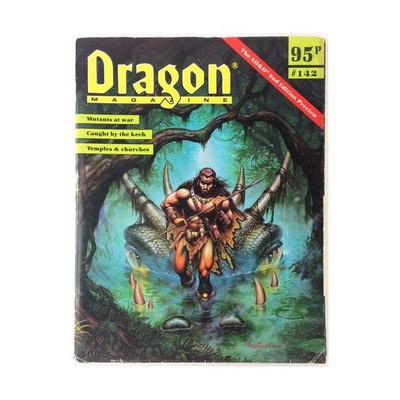 TSR UK Dragon Magazine #142 "AD&D 2nd Ed Preview Well Educated Spy" Mag ...