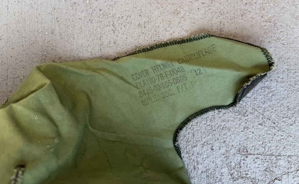 US Military Issue Vietnam Era M1 Steel Pot Helmet with Liner Camouflage ...