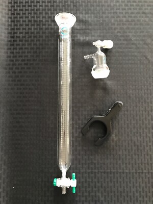 JT BAKER Glass 31cm 50/30 Spherical Chromatography Column Flow Control ...