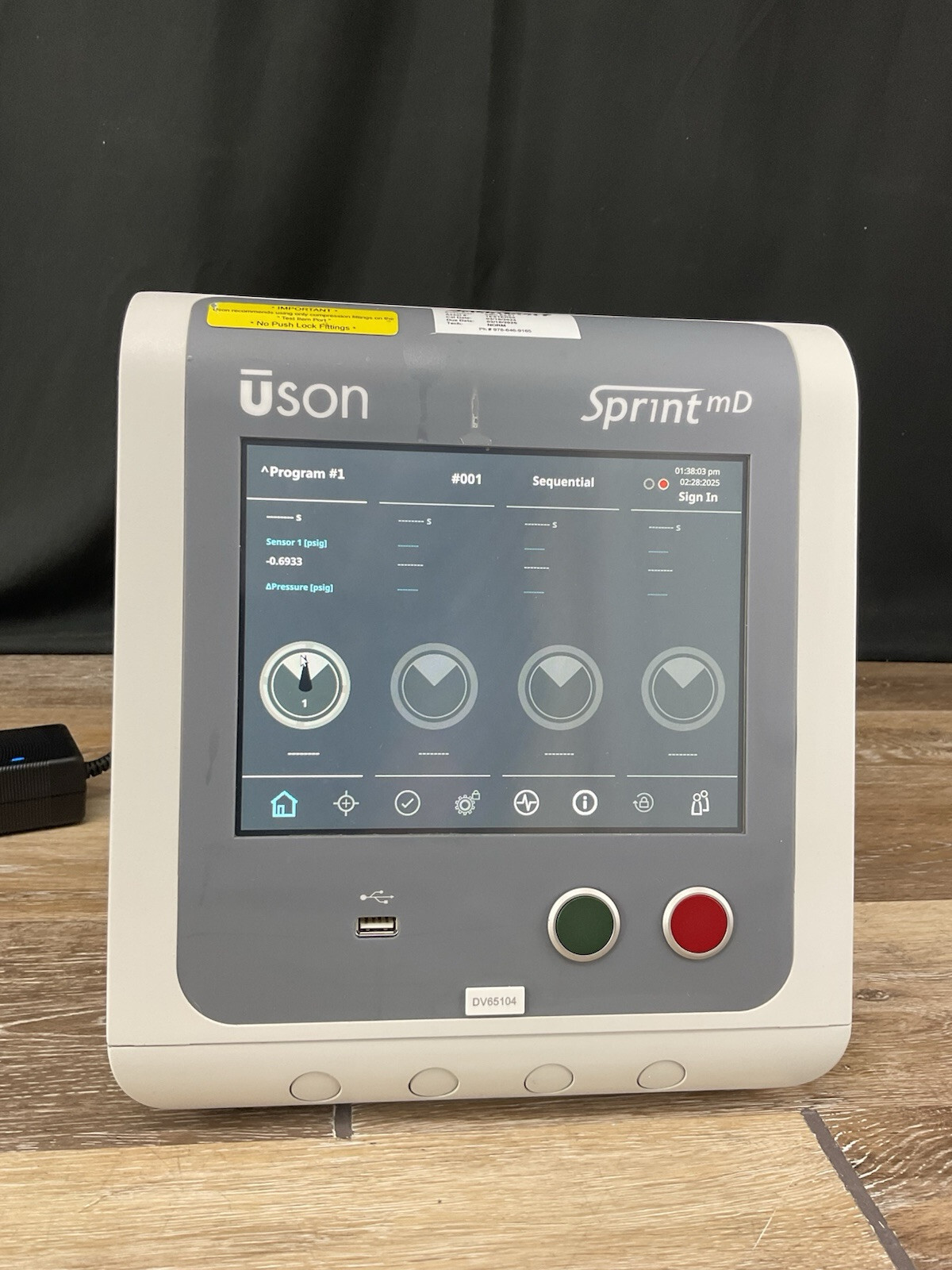 USON Sprint mD Multi-Channel High Pressure Leak Tester w/ Power Supply ...